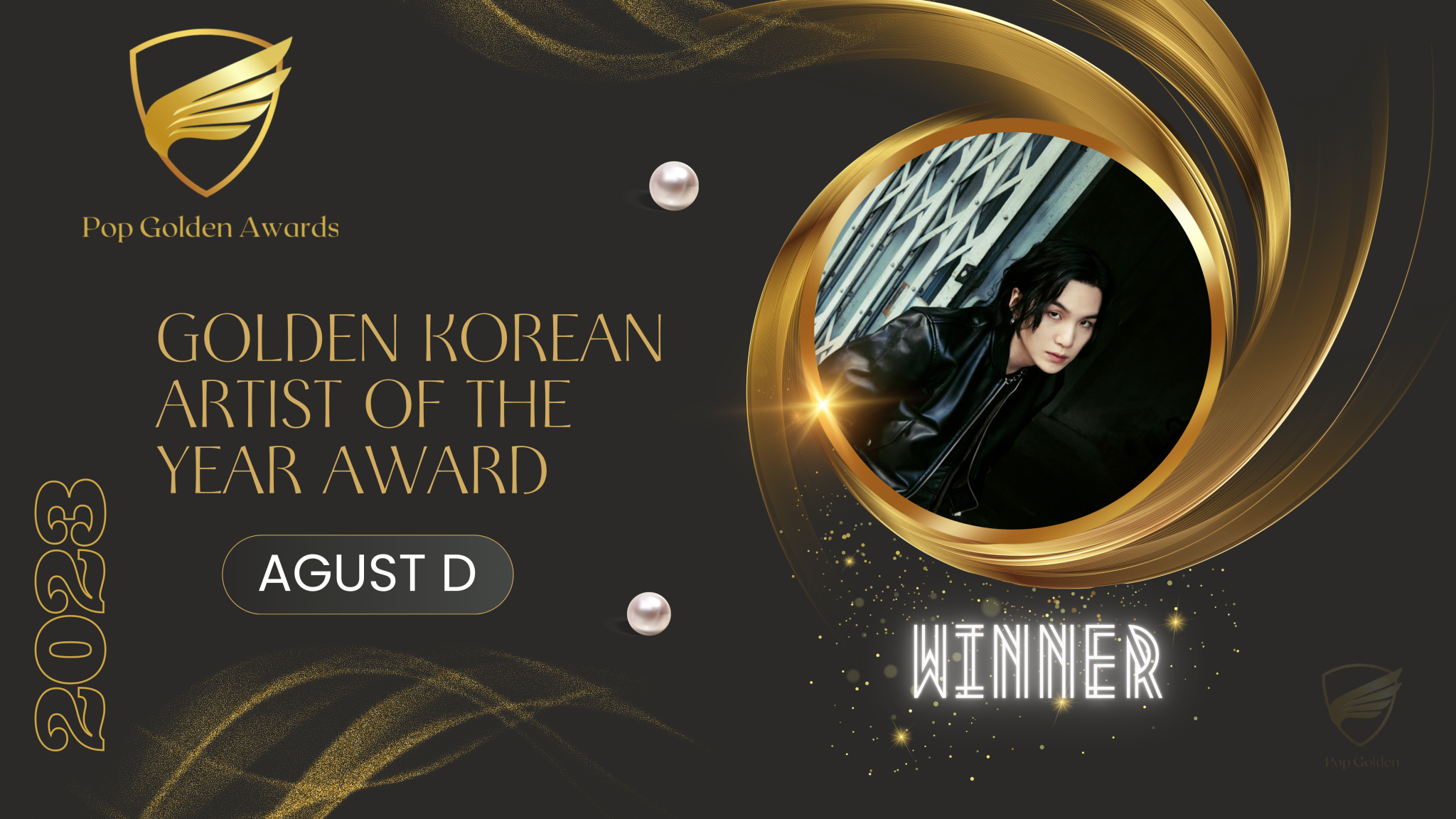 2023 Golden Korean Artist Of The Year Award Winner: AGUST D (Suga ...
