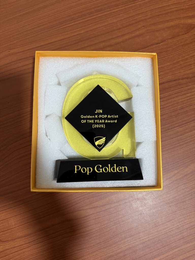 Golden K-Pop Artist of the Year 2025 Winner: Jin - POP GOLDEN MAGAZINE